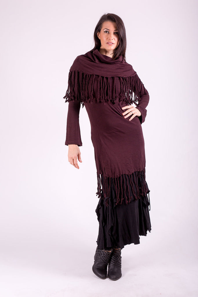 PR Fringe Tunic - Plum – The Phoenix Rose